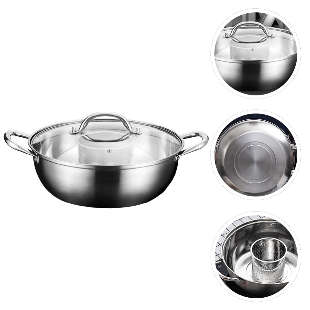 Stainless Steel Soup Pot Pot Cookware Induction Li... – Vicedeal