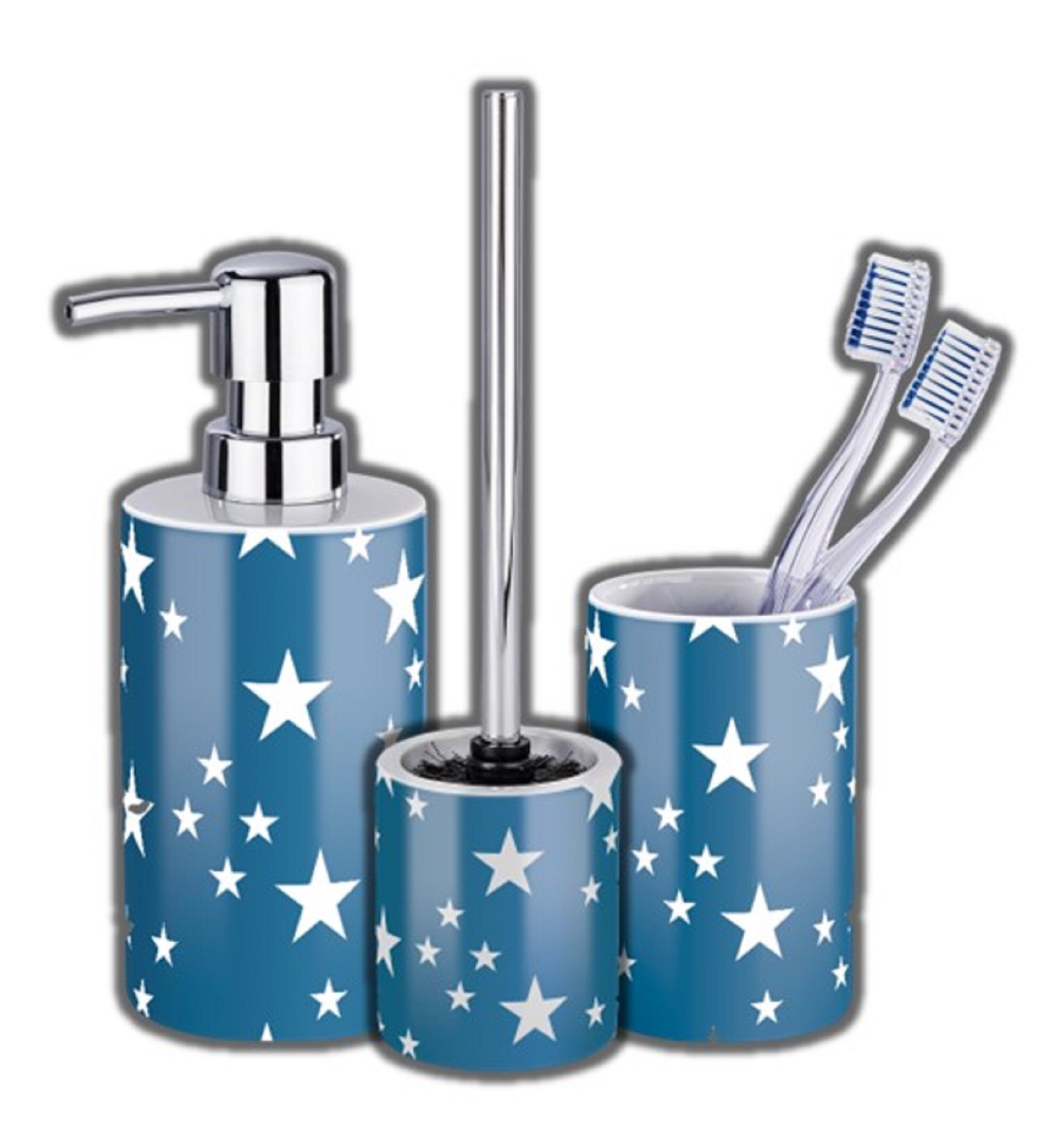 Keramik bad set Stella, Blau Wenko – Vicedeal