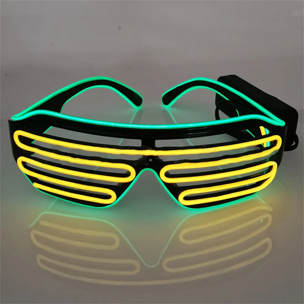LED Glowing Glasses Luminous Neon Christmas Hallow... – Grandado