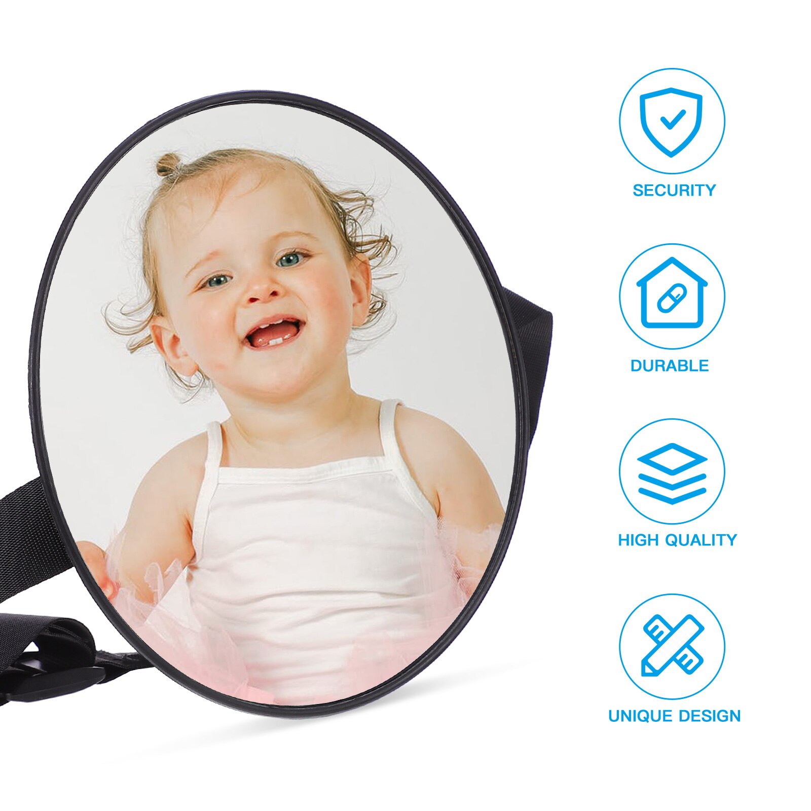 1pc Clear Durable Practical Convex Rearview Mirror... – Vicedeal