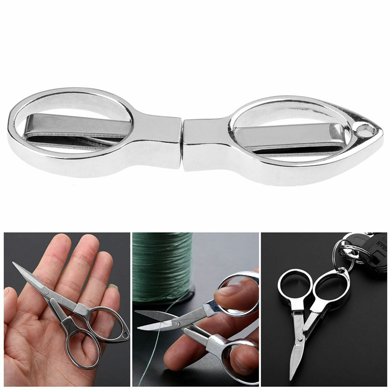1Pcs Folding Camping Stainless Steel Scissors Keyc... – Vicedeal