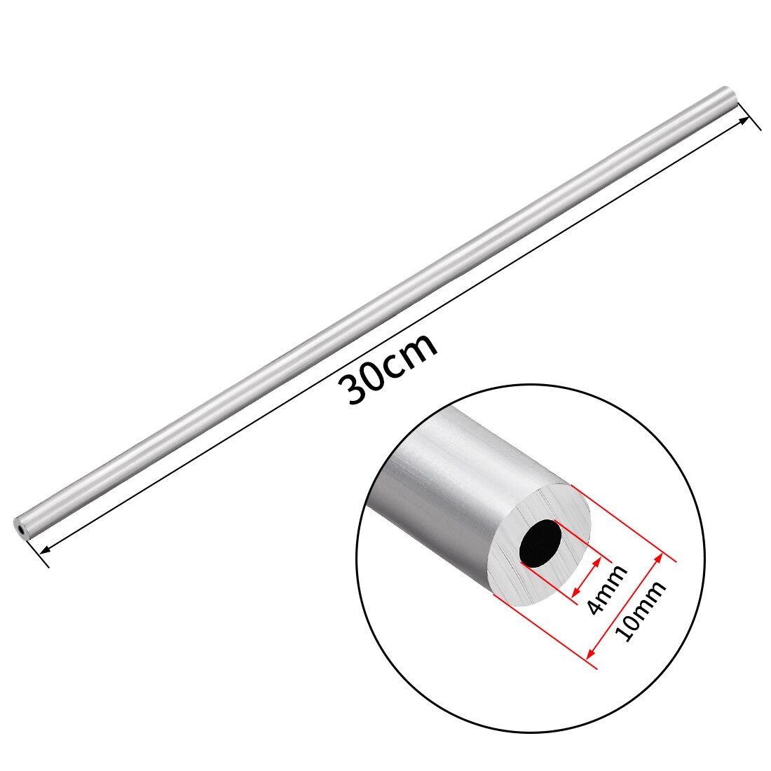 uxcell 2Pcs 6063 Seamless Aluminum Round Straight ... – Vicedeal