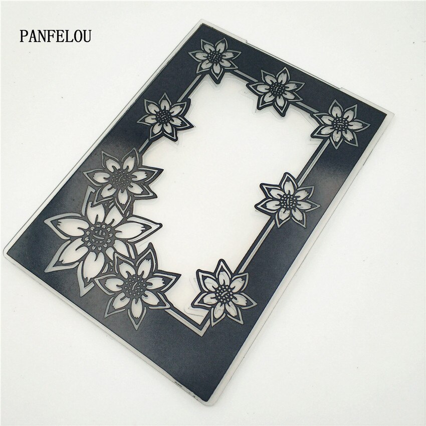 PANFELOU Easter The flower border Embossing folder... – Grandado