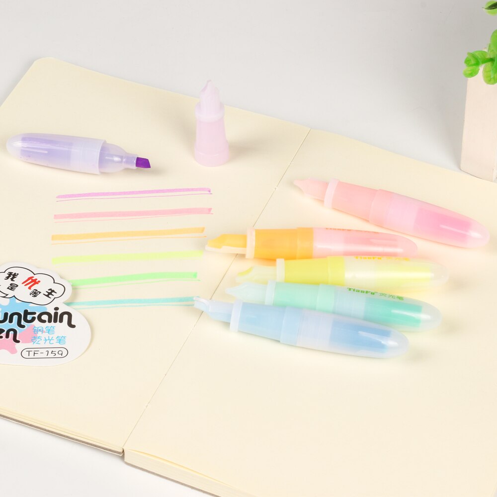Fountain Pen Shaped Fluorescent Highlighter Mini T... – Grandado