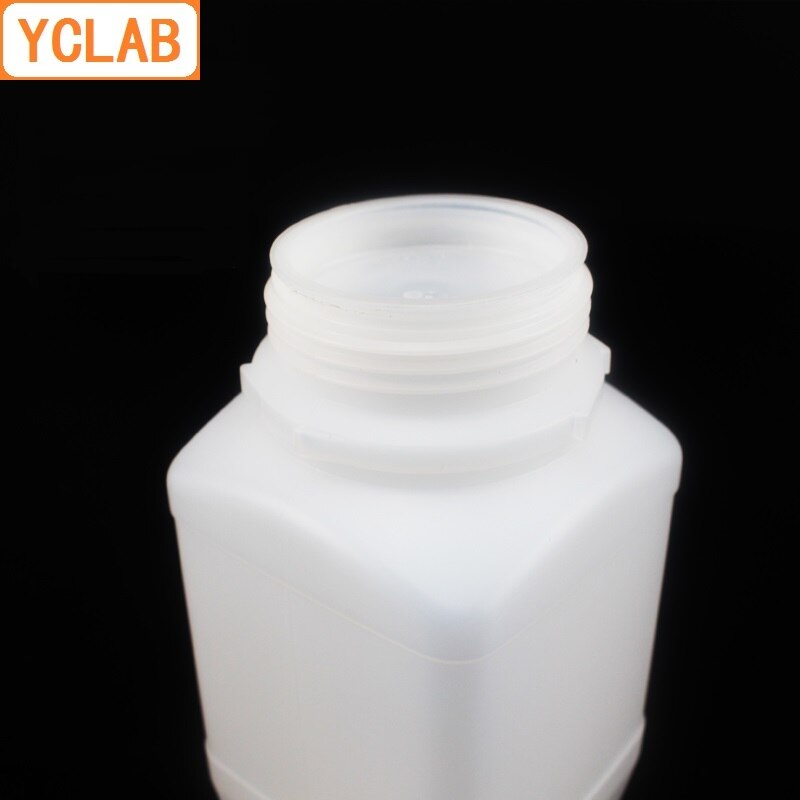 YCLAB 1000mL Square Sampling Bottle HDPE Plastic 1... – Vicedeal
