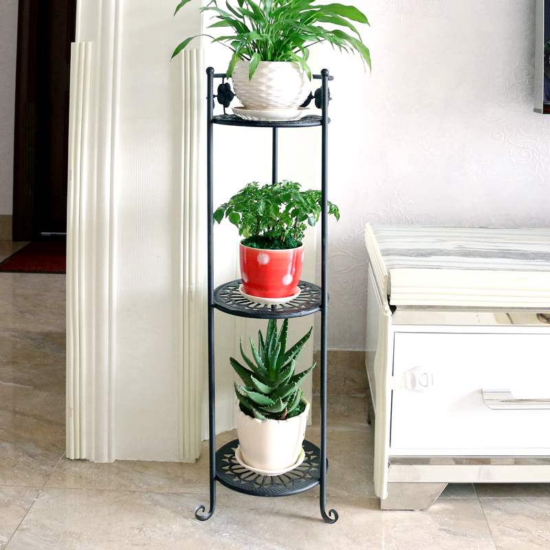 Iron Flower Rack Multi Floor Floor Flower Pot Rack... – Grandado