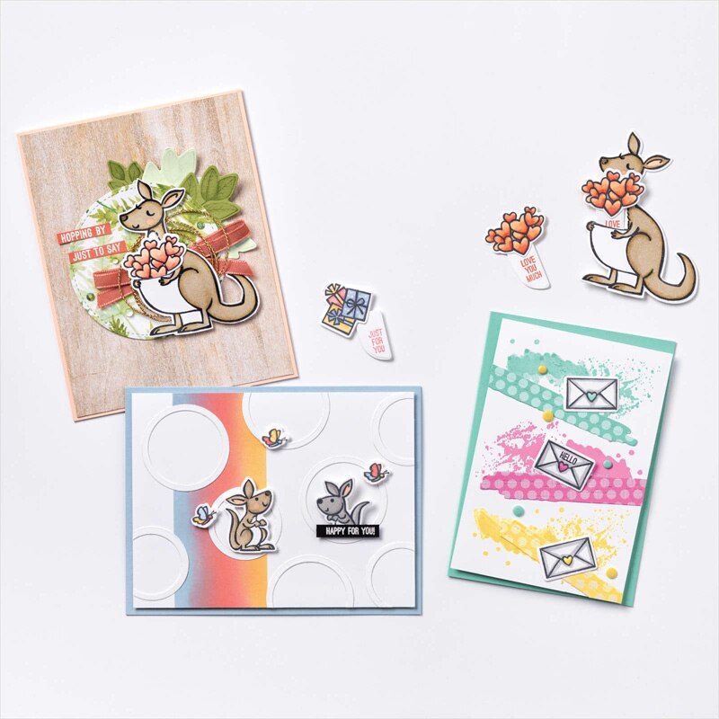 Kangaroo Dies Set and Coordinating Stamps Adorable... – Grandado