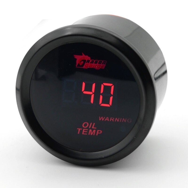 DRAGON GAUGE 52MM Oil Temp Gauge Digital Red led B... – Vicedeal