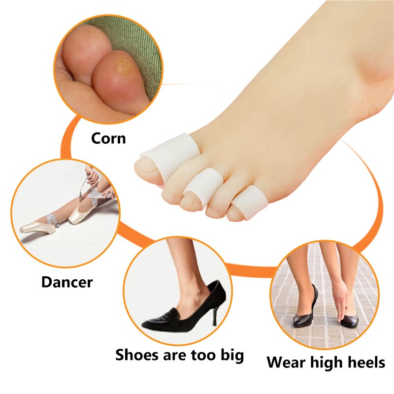 4pcs Transparent Gel Protector Toe Protectors Feet... – Grandado