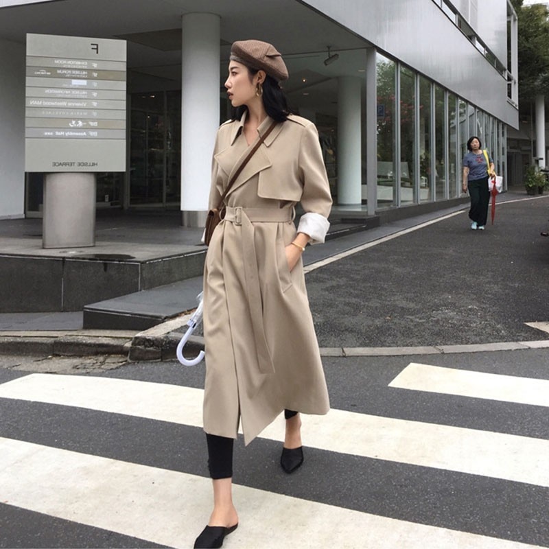 Spring female trench coat High Street women clothe... – Grandado