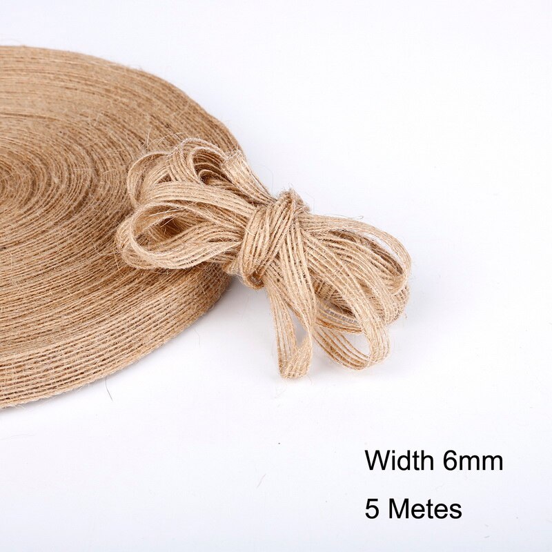 Burlap Ribbon Hessian Vintage Rustic Hemp Jute Rop... – Grandado