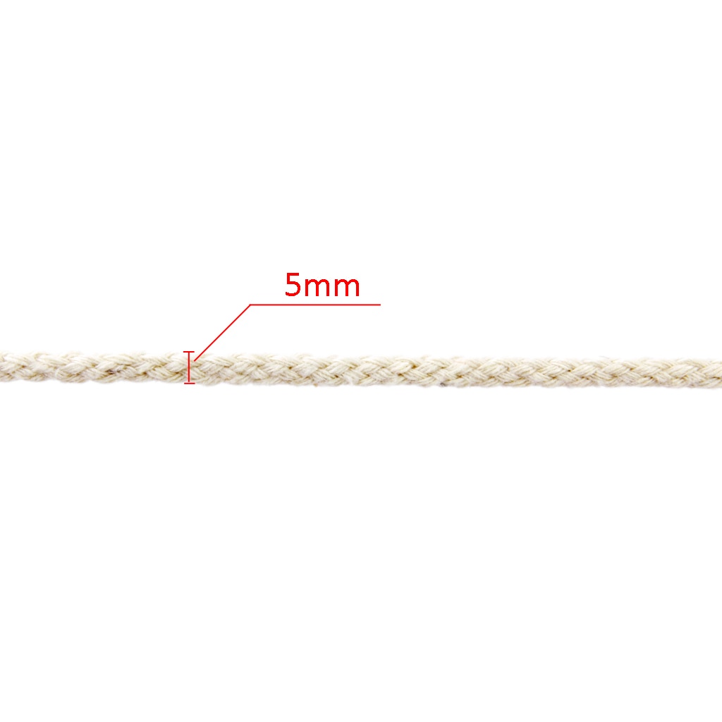 32.8 Feet 5mm Soft Braided Cotton Rope Piping Cord... – Grandado