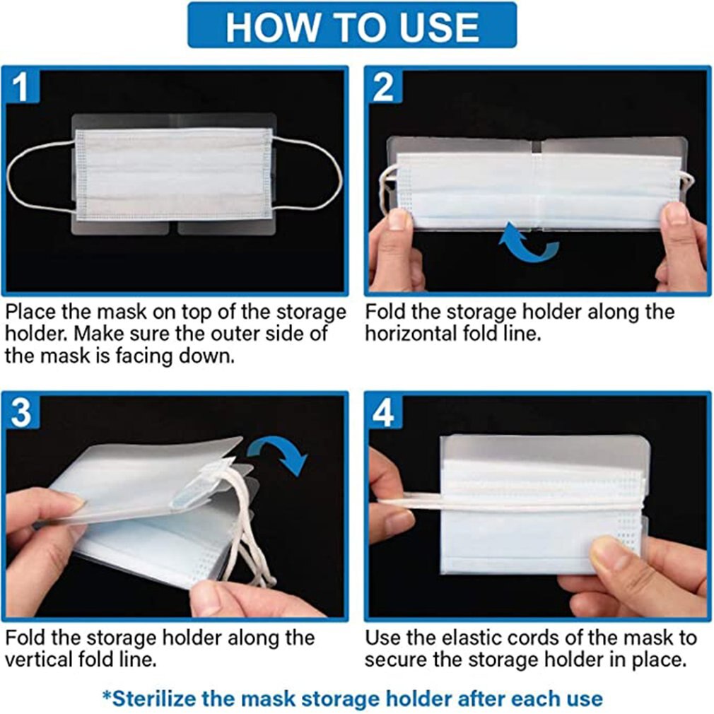 10pcs Foldable Portable PP Plastic Face Mask Stora... – Grandado