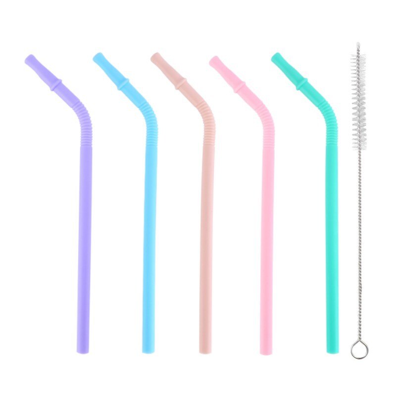 Silicone Straw Home Kindergarten Portable Children... – Vicedeal