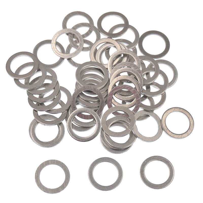 50Pcs Plug Drain Washer Auto Oil Gasket Seal Fits ... – Vicedeal