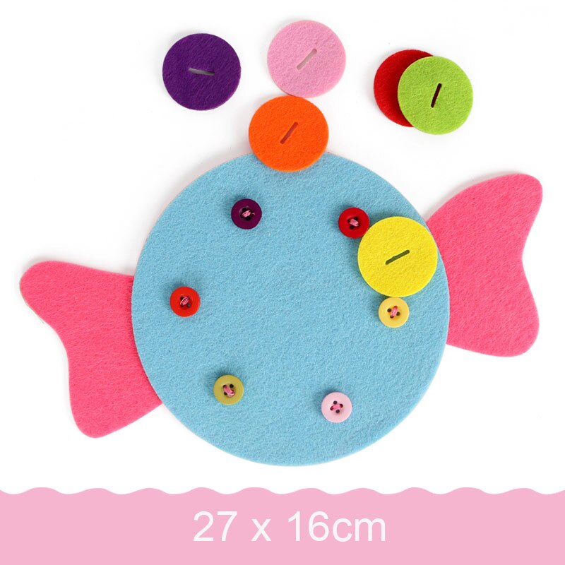 14 Styles Felt Button Craft For Kids Early Learnin... – Grandado