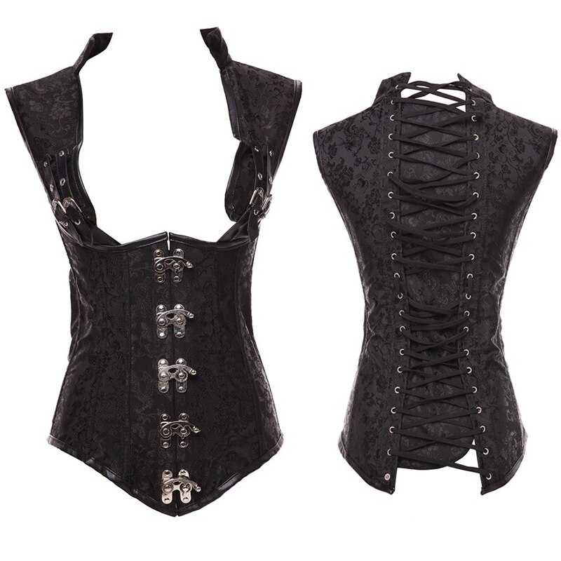 Leather Corset Steampunk Corset Women Sexy Neck St... – Vicedeal