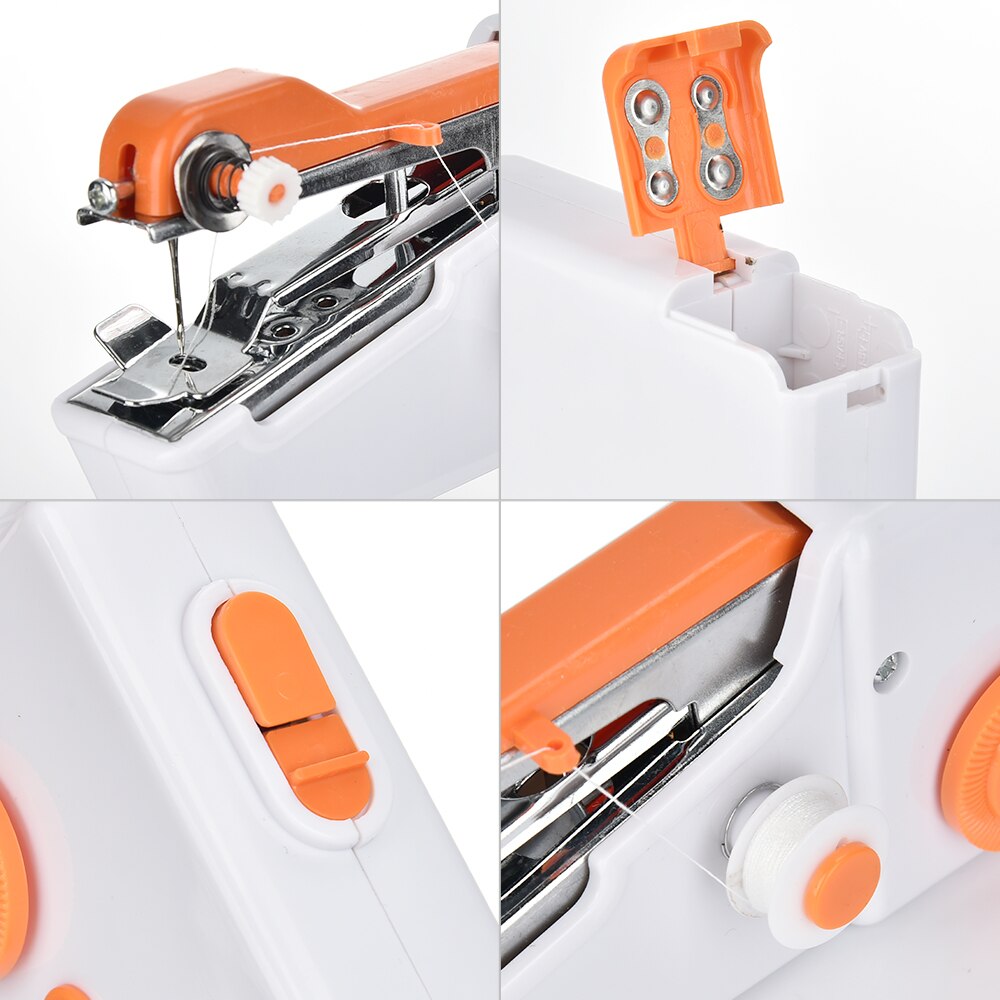 Oranje Mini Hand Naaimachine Draagbare Handwerken ... – Vicedeal
