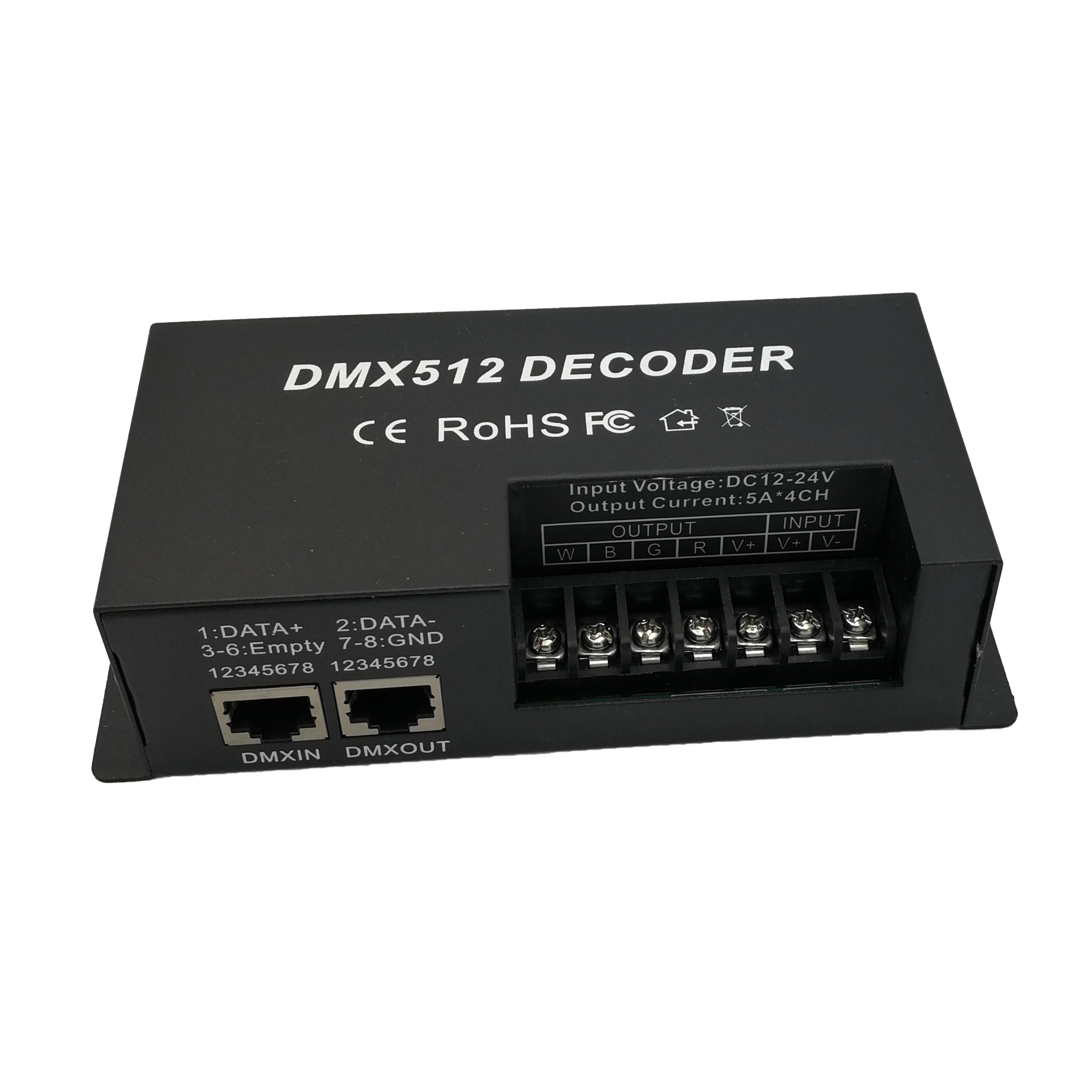 DMX 512 4 Channel decoder stage LED lighting contr... – Grandado