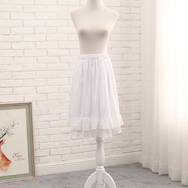 Womens Double Layer Dress Extender Scalloped Flora... – Grandado