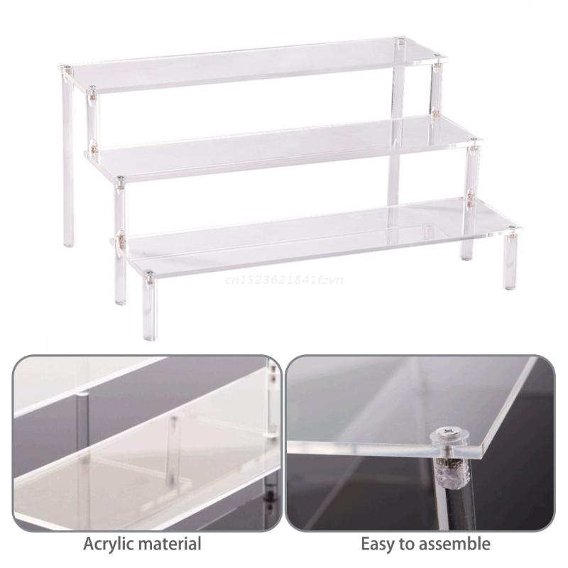 Acrylic Display Stand 3 Tier Riser Display Shelf S... – Grandado