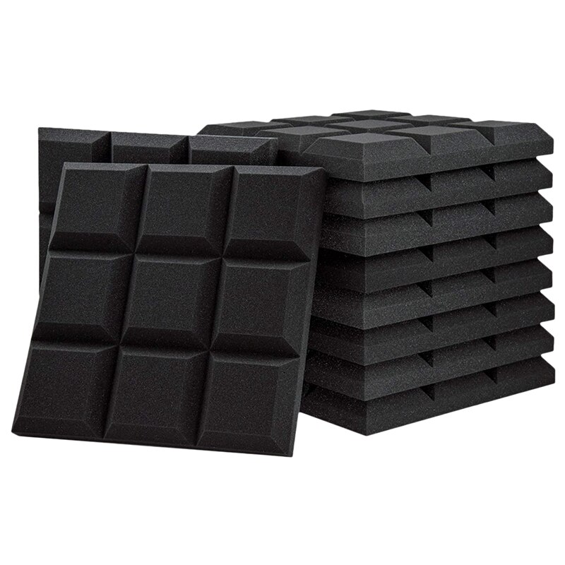 24 Pack 2 x 12 x 12 Inch Acoustic Foam Panels, Sou... – Grandado