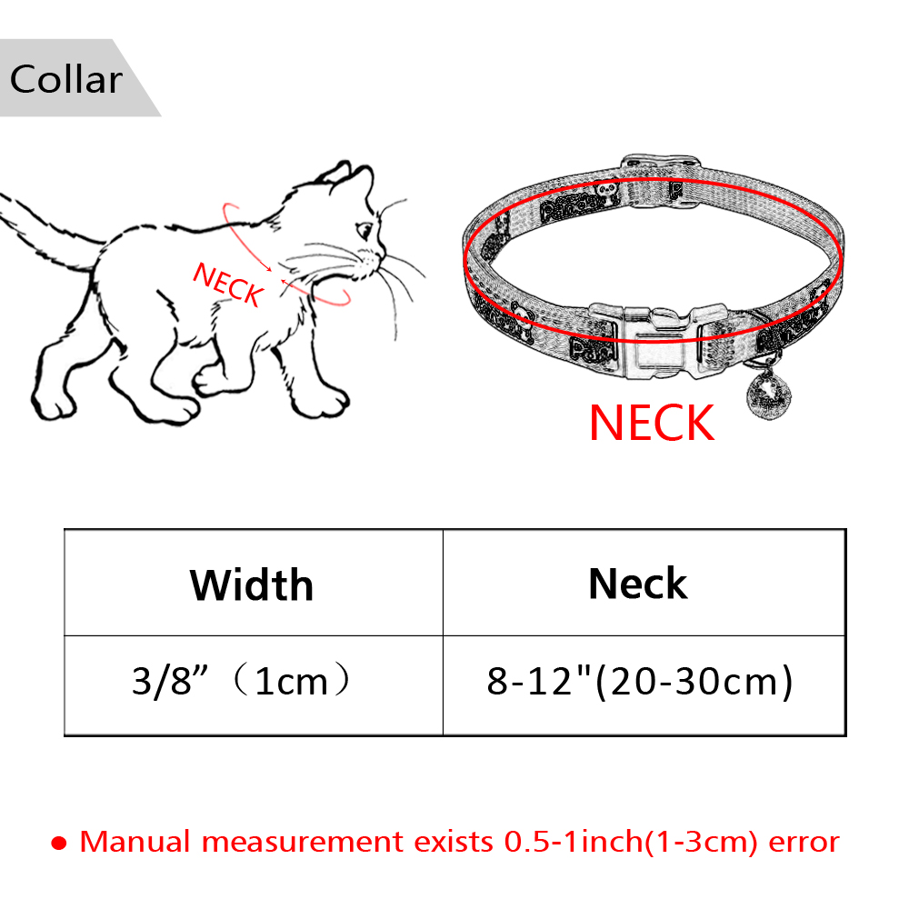 Fluorescence Cat Collar Nylon Cat Collars Reflecti... – Grandado