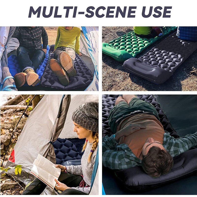 Camping Inflatable Mattress Outdoor Sleeping Pad W... – Vicedeal