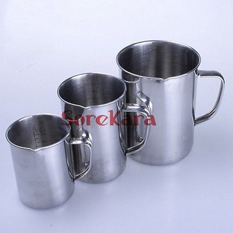 Stainless Steel 500ml Milk Cup Graduated Liquid Me... – Grandado