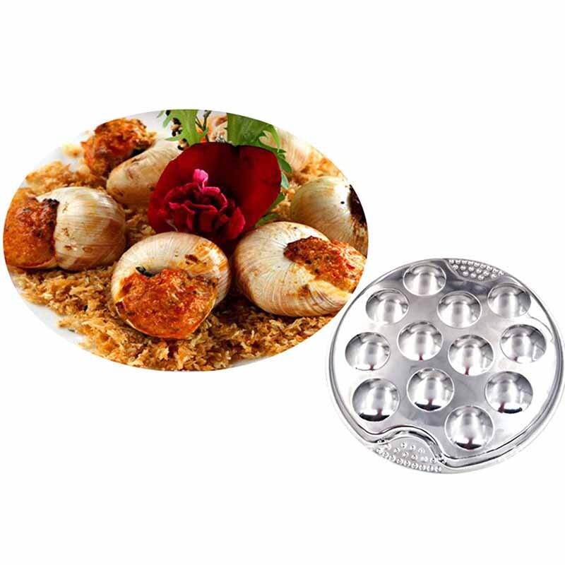 12 Holes Snail Dish Plate Restaurant Serving Dish ... – Vicedeal