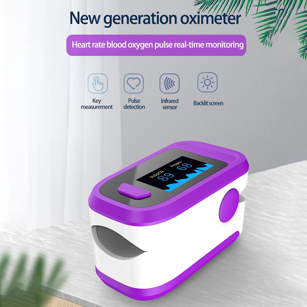 Portable LED Finger Oximeter fingertip Pulsioximet... – Vicedeal