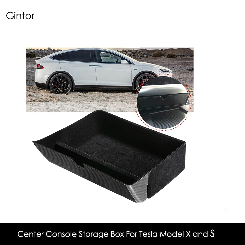 Console Carbon Center Car Style Storage Box Drawer... – Grandado