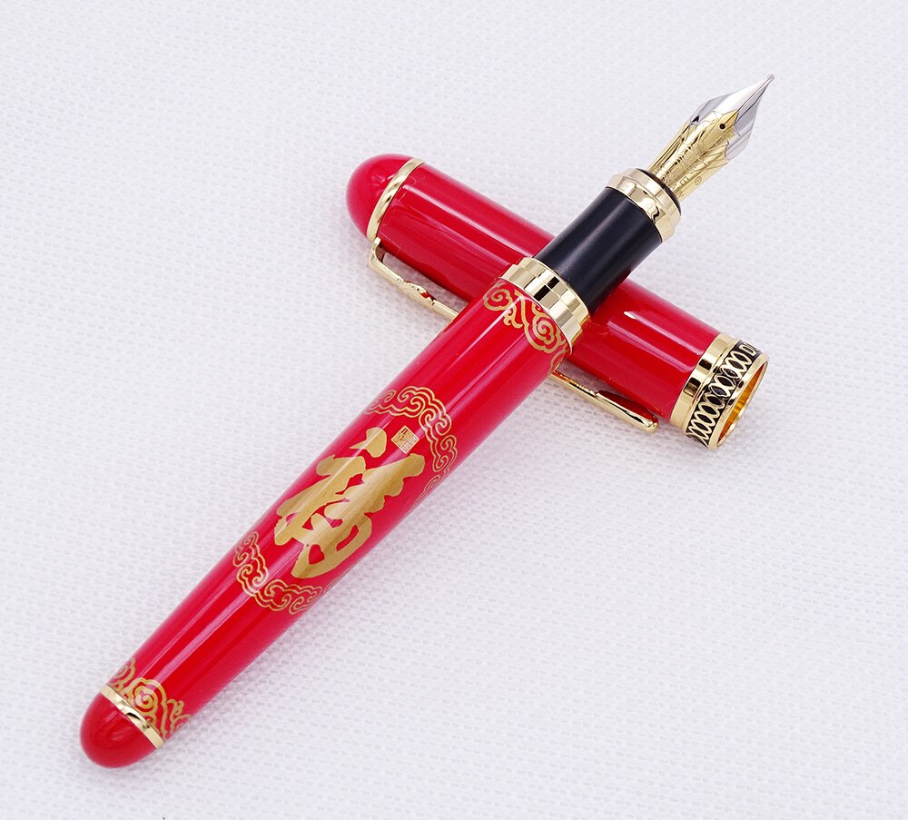 Duke D2 Classic Fountain Pen Chinese "Fu" Pattern ... – Vicedeal