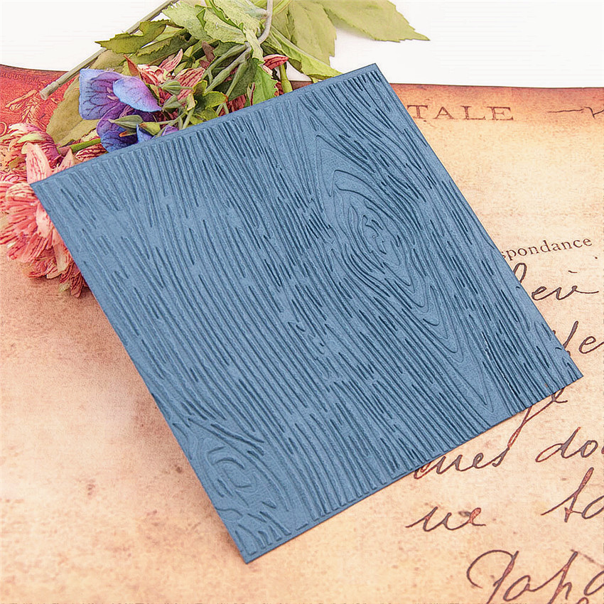 15*15cm wood grain Embossing folders Plastic bump ... – Grandado