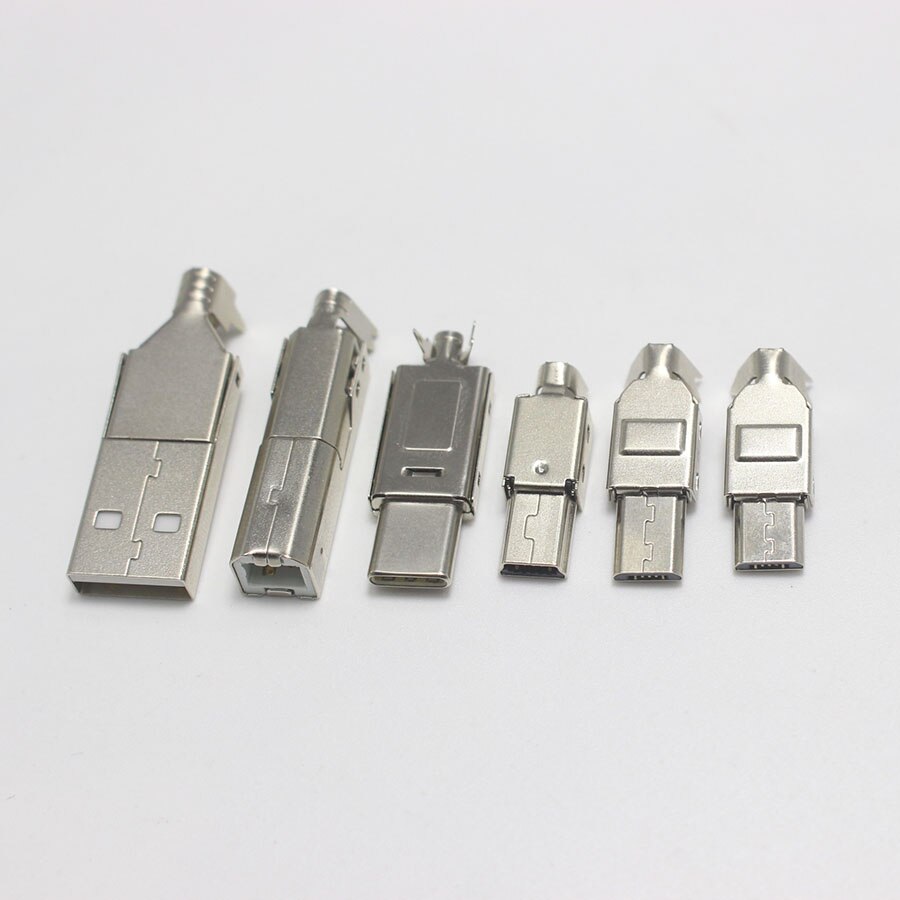 50set Micro Mini Type C USB 2.0 USB 3.1 Male plug ... – Grandado