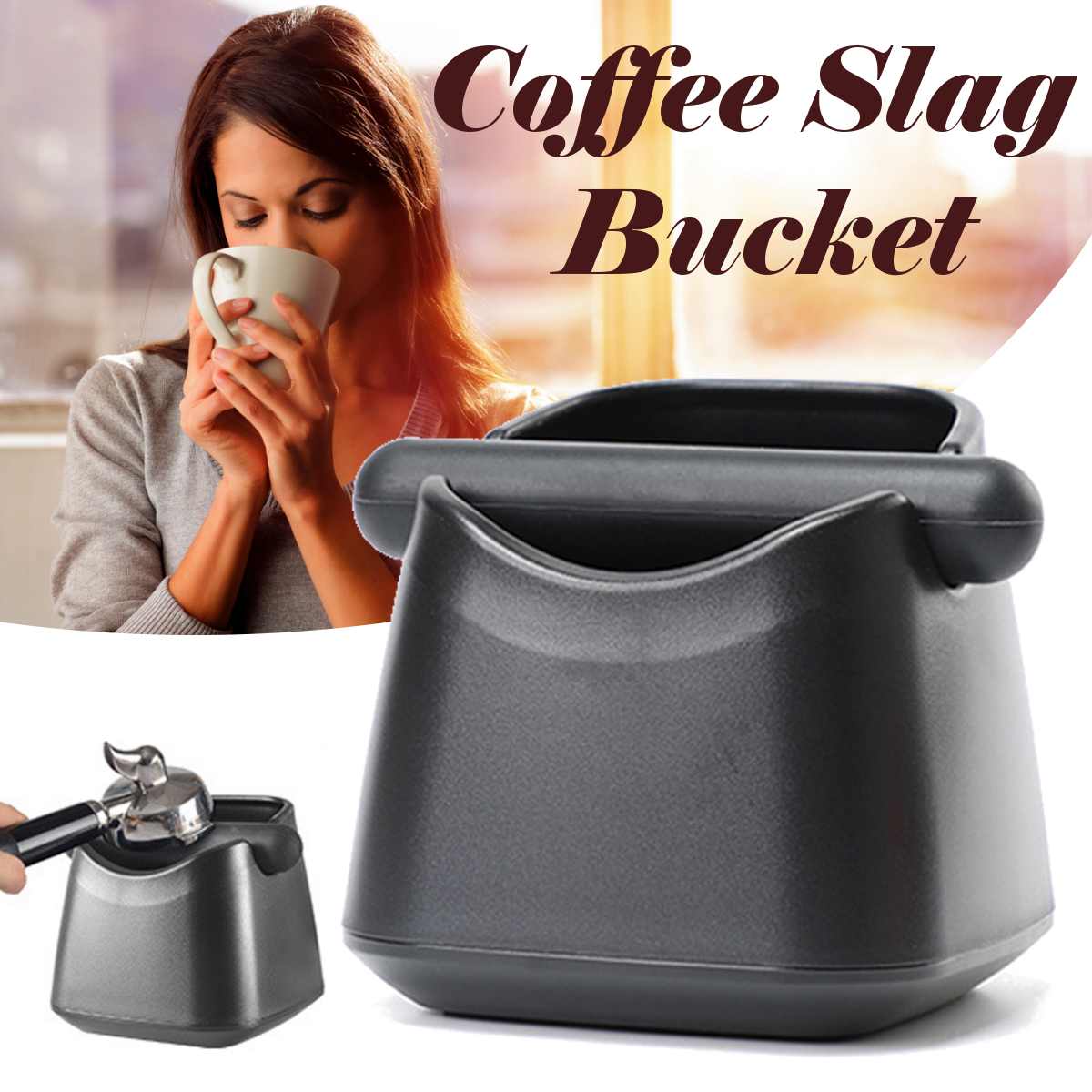 1Pc Coffee Grounds Recycling Box Black Detachable ... – Grandado