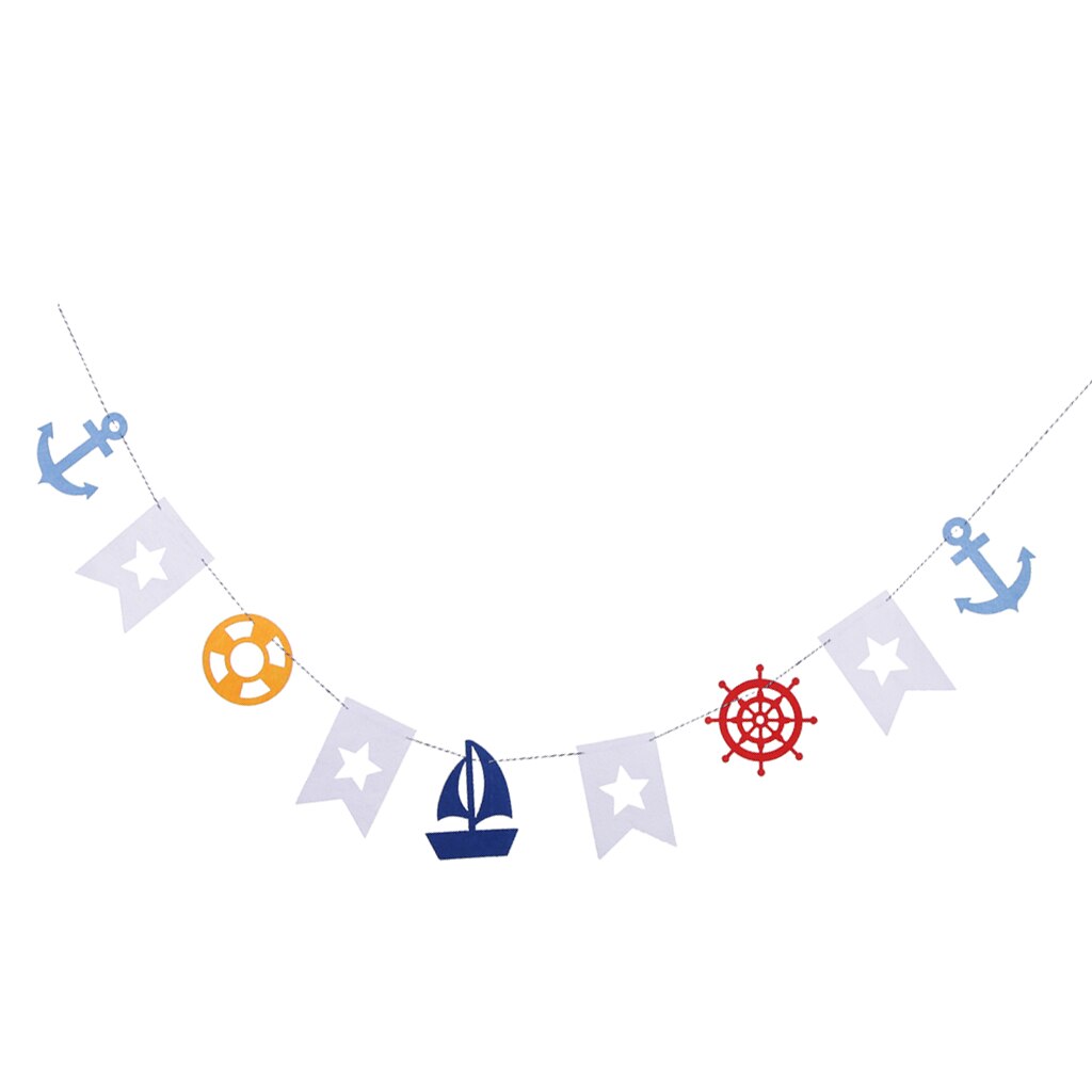 Nautical Sailing Themed Pennant Party Flags Garlan... – Grandado