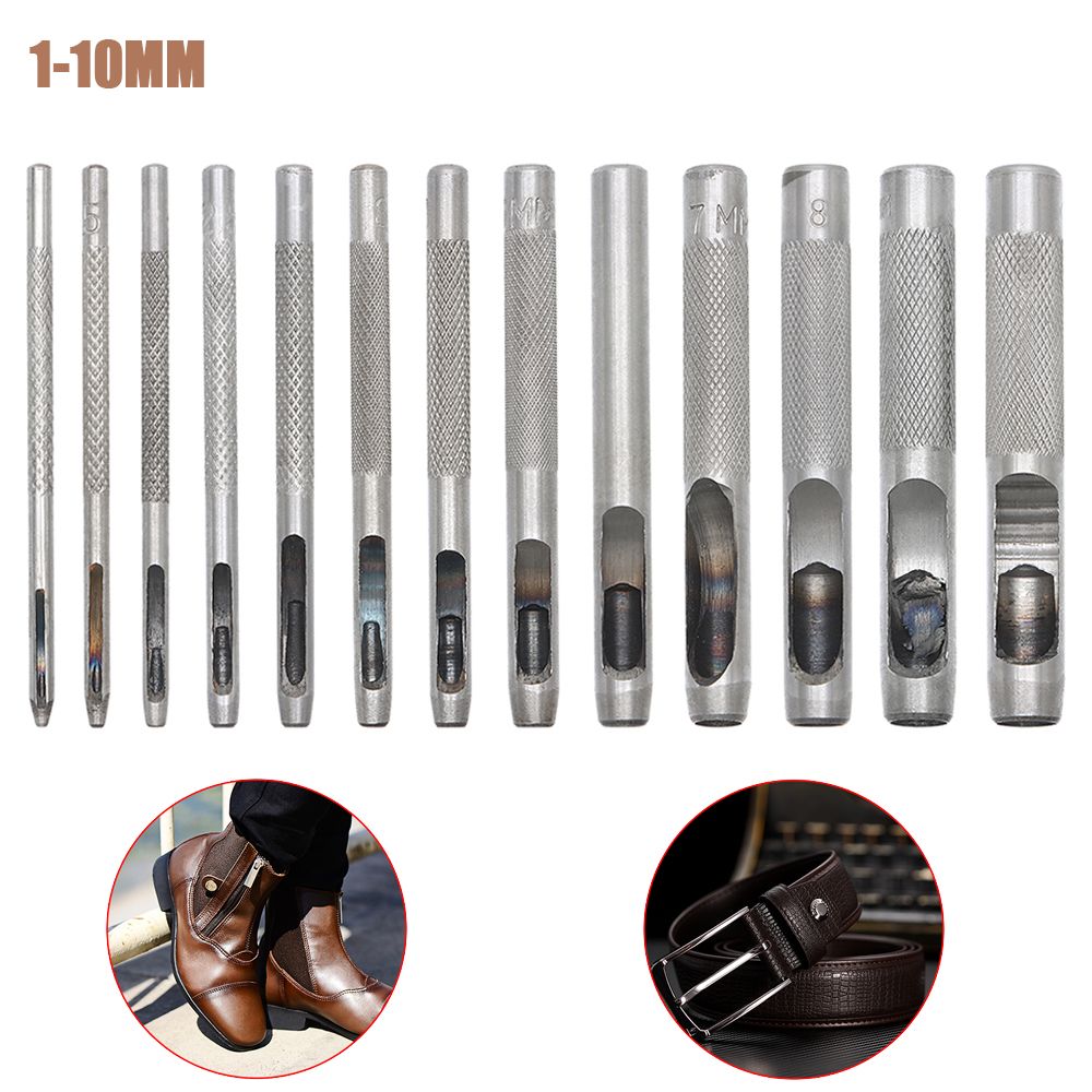 Round Leather Hollow Hole Carbon Steel Punch Tools... – Vicedeal