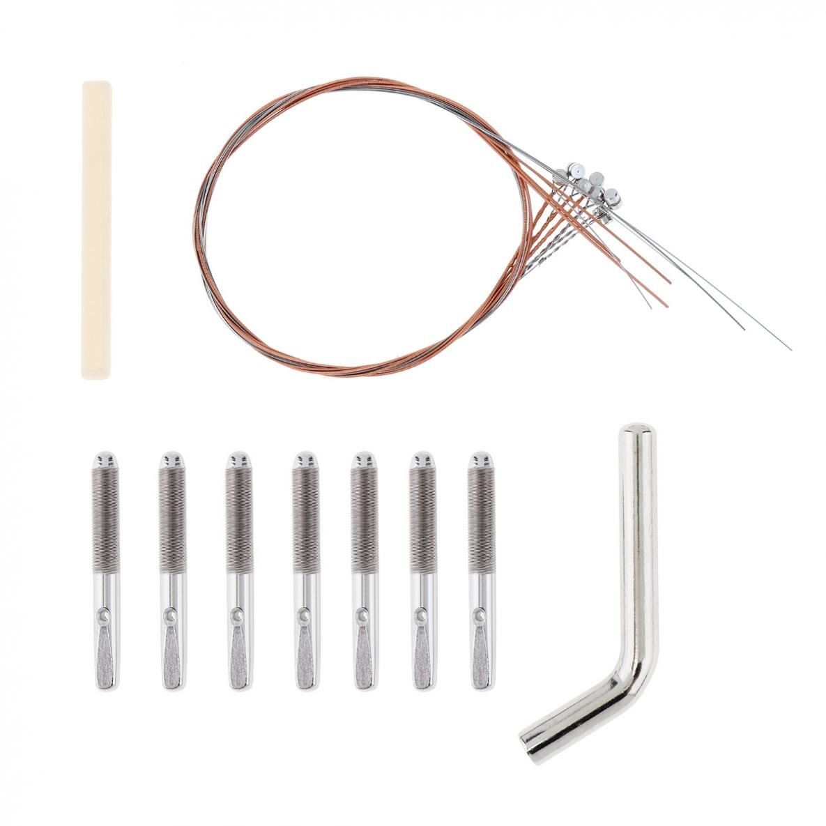 7 Strings Lyre Harp DIY Kit Solid Basswood String ... – Grandado