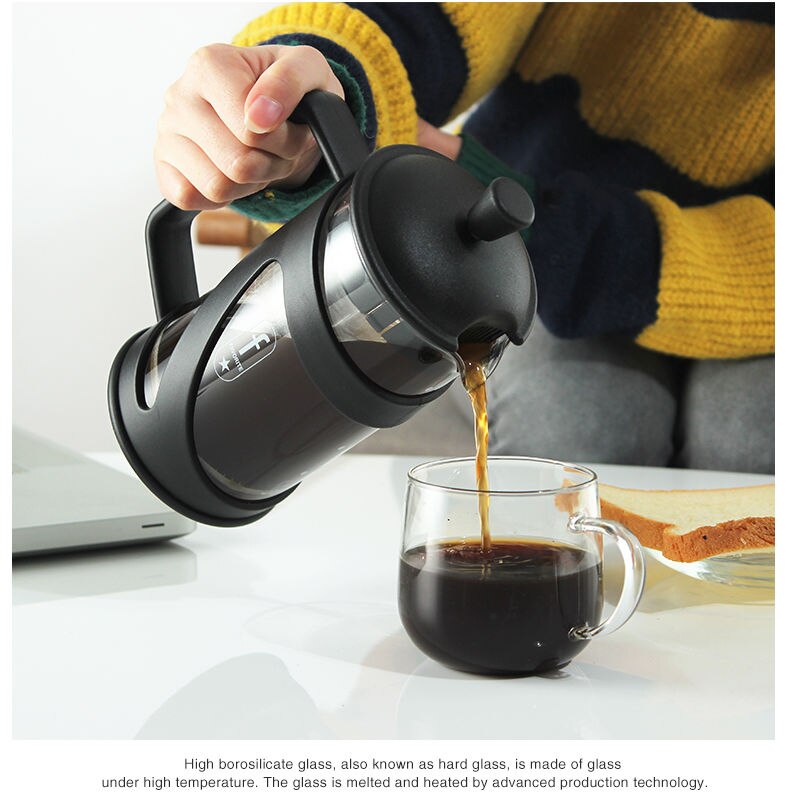 French Press Pot Coffee Pot Hand-pushed Filter Pre... – Vicedeal
