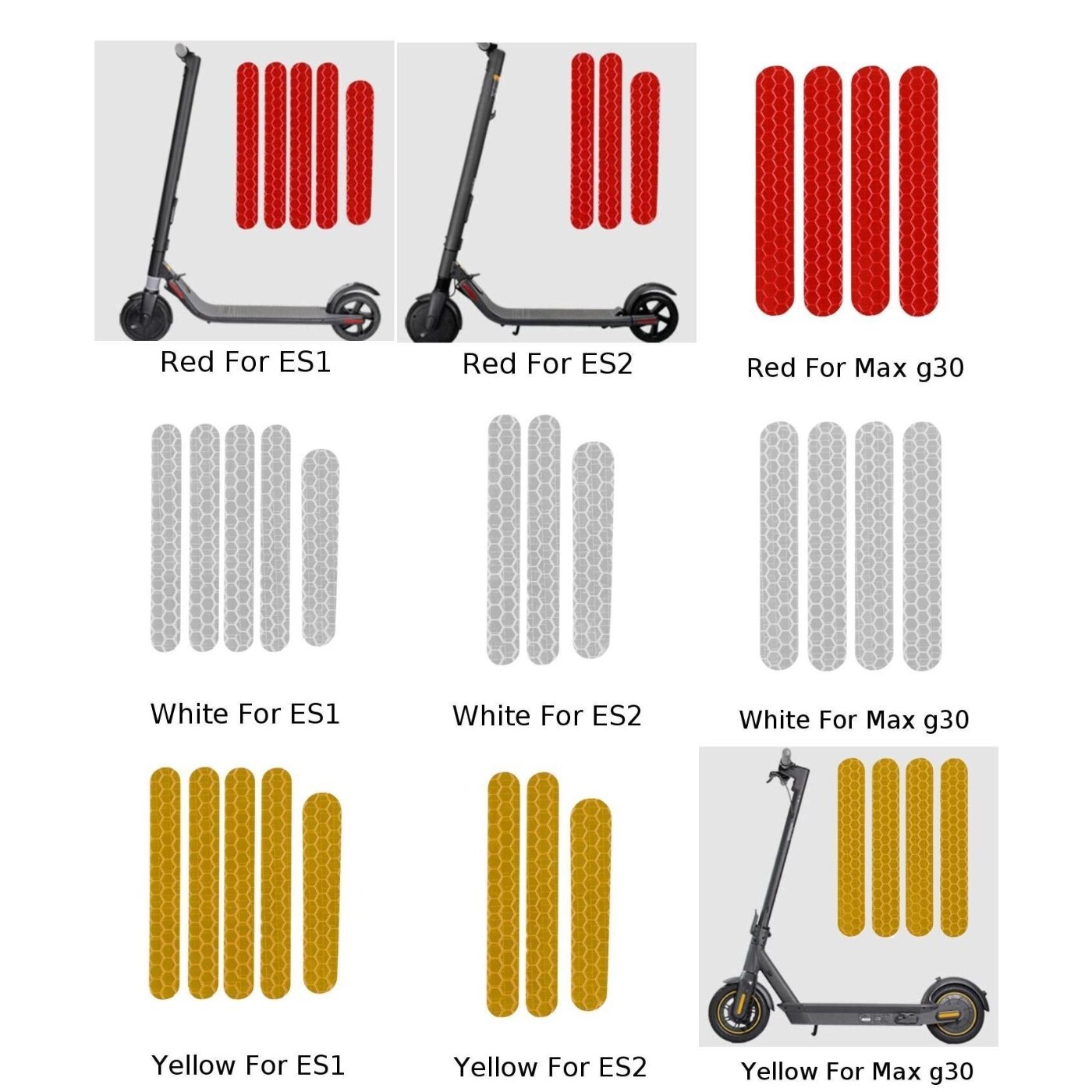 3pcs/Set Scooter Fluorescent PVC Safety Night Ridi... – Grandado