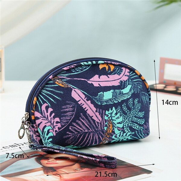 Purdored 1 Pc Paars Blad Grote Cosmetische Tas Voo... – Grandado