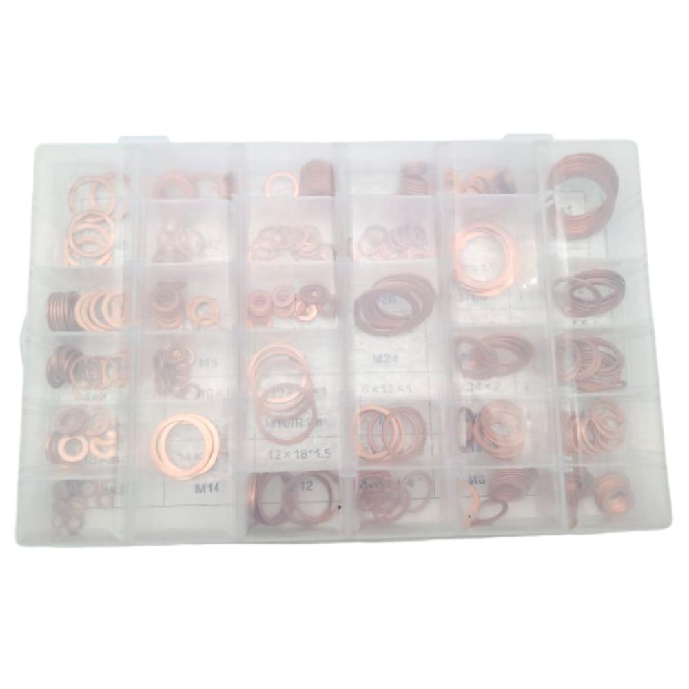 286pcs Copper Sealing Solid Gasket Washer Sump Plu... – Vicedeal