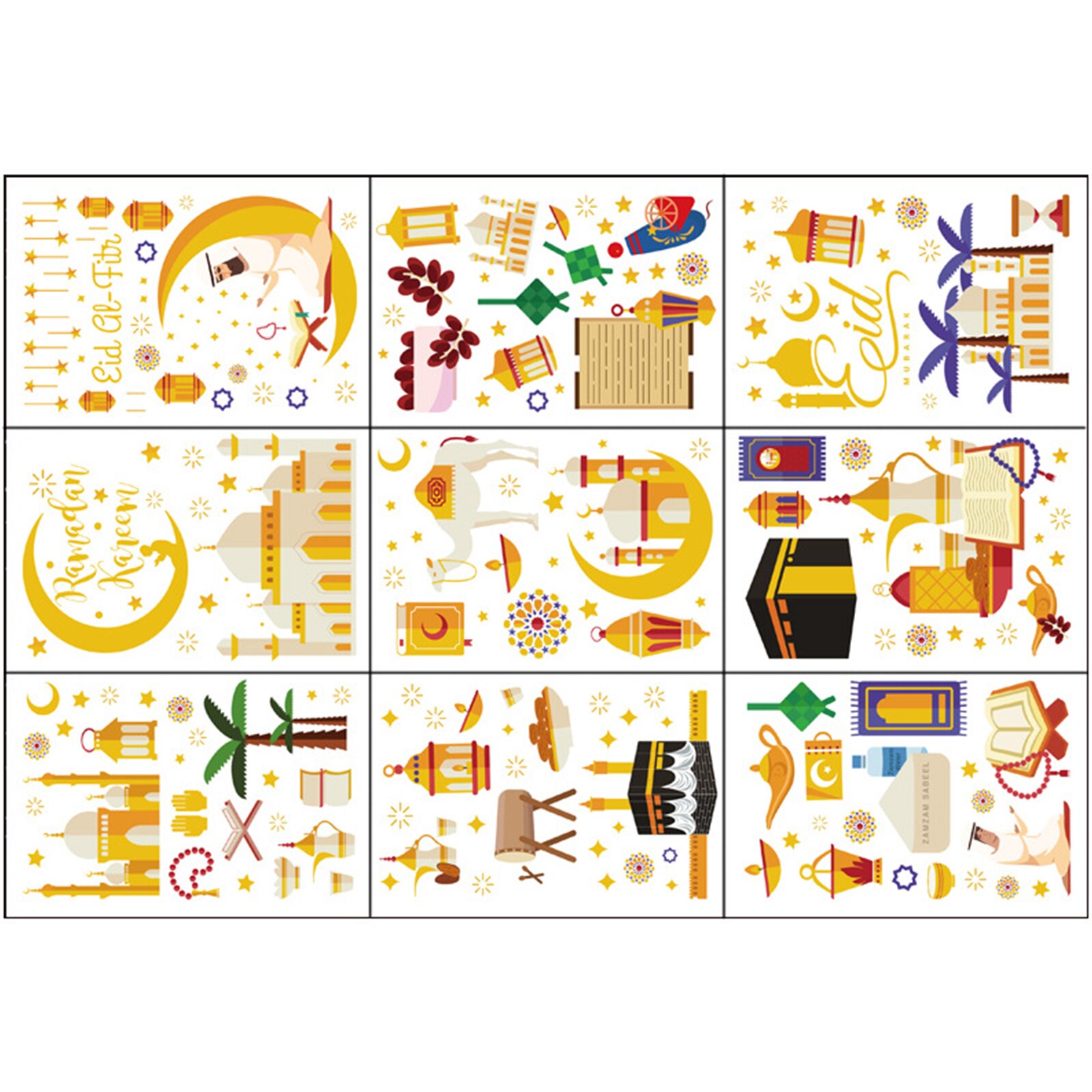 1set Window Sticker Ramadan Decorations for Home I... – Grandado