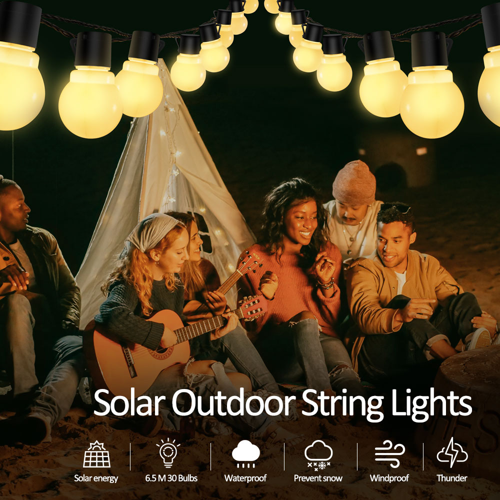 Solar Lights Outdoor Waterproof, LED Globe Solar S... – Grandado