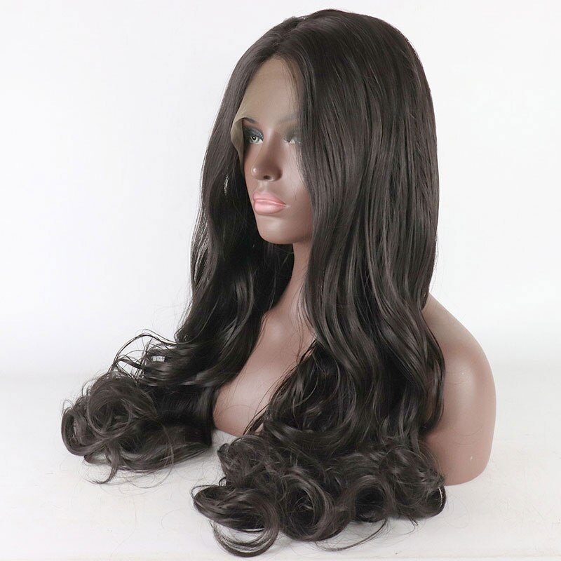 Bombshell Black Dody Wave Synthetic Hair Lace Fron... – Vicedeal