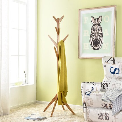 Louis Transday simple solid wood floor rack coatra... – Vicedeal