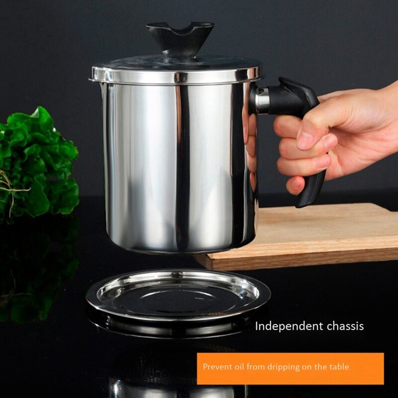 2L Stainless Steel Cooking Oil Cylinder Storage Co... – Grandado