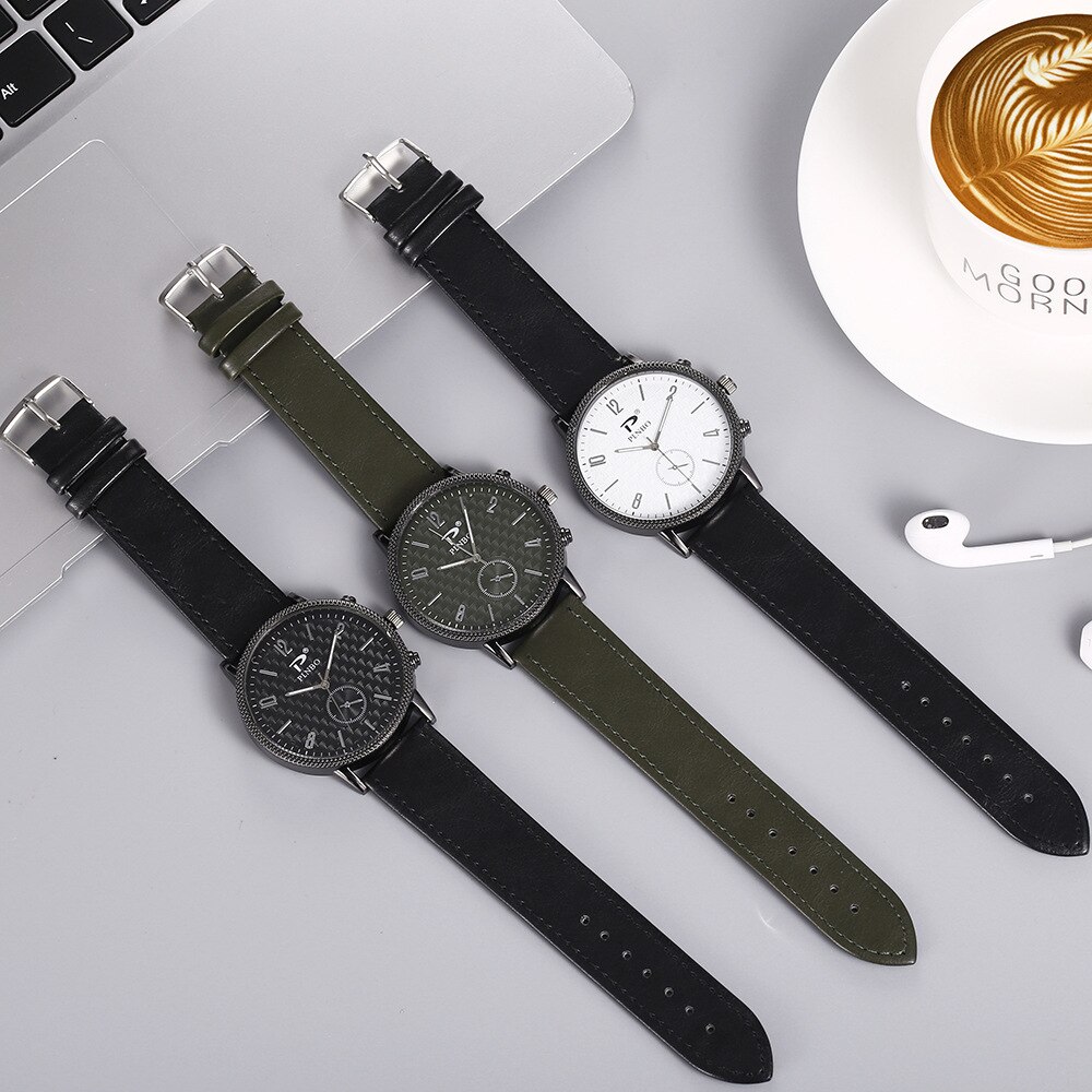 Men's Watches Leather Quartz Watch Men Casual Spor... – Grandado