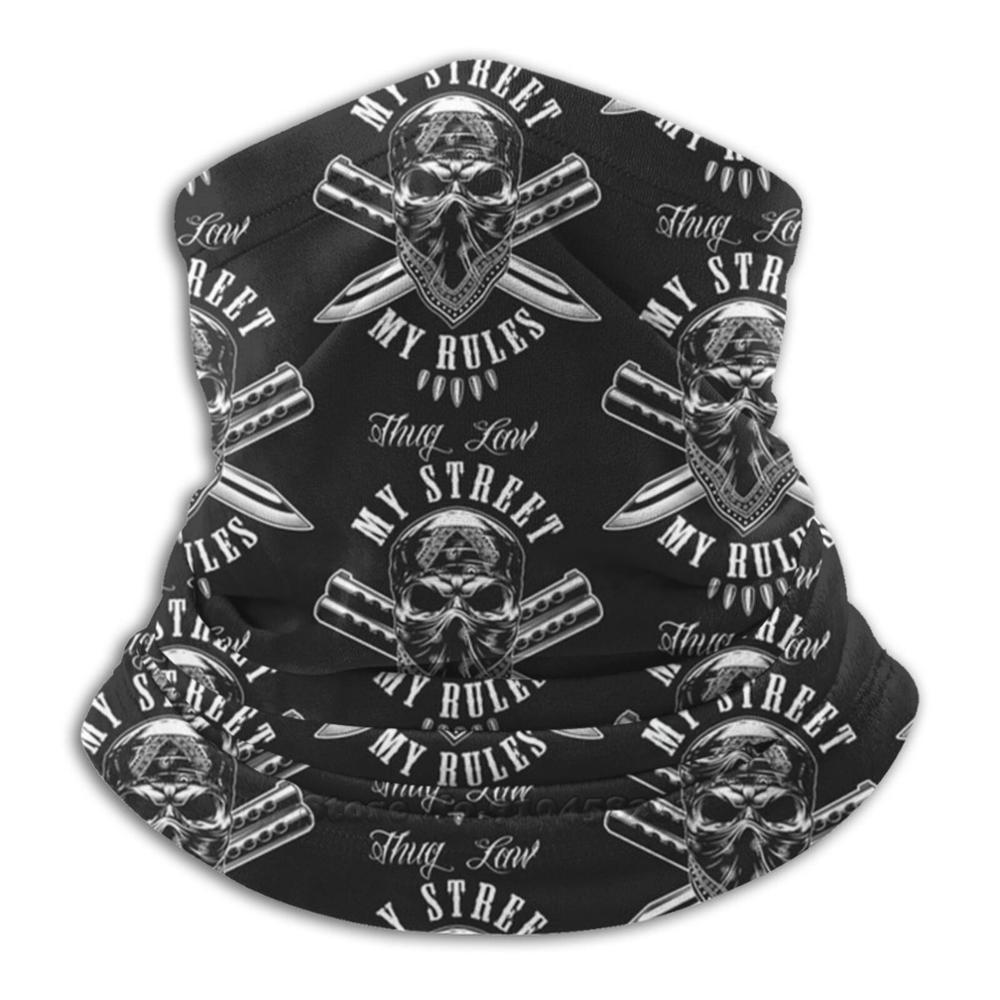 My Street My Rules-Dark Color Microfiber Neck Warm... – Grandado